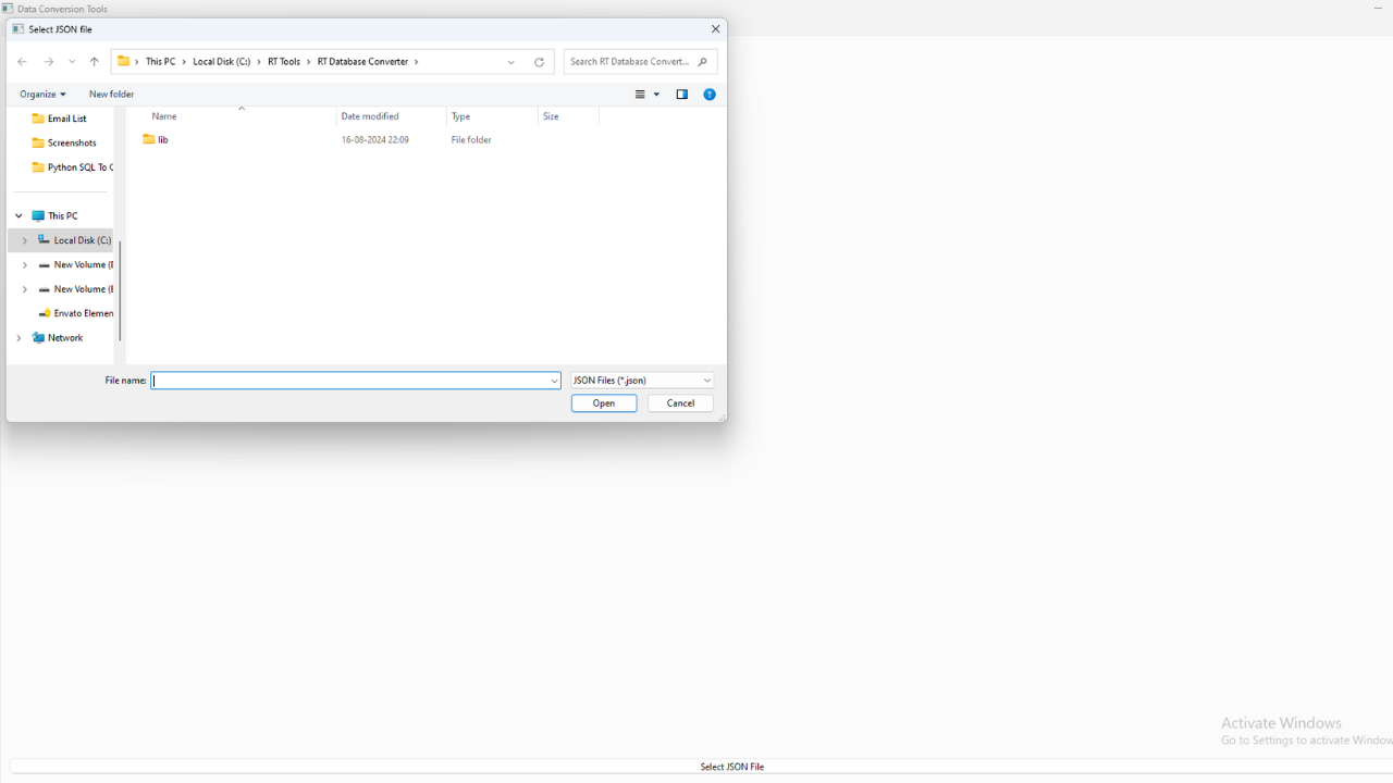 RT Data Conversion Tools: Advanced SQL and JSON to CSV Converter by ElektroSoftware